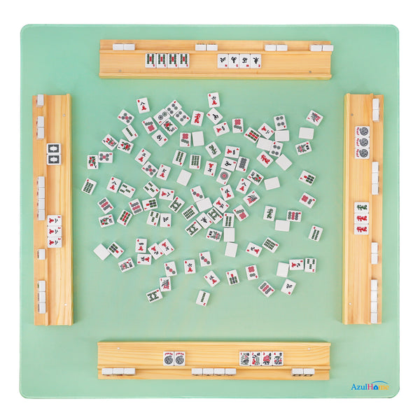 Classic Wooden Mahjong Rack & Pusher Set | Solid Wood Game Accessories ...
